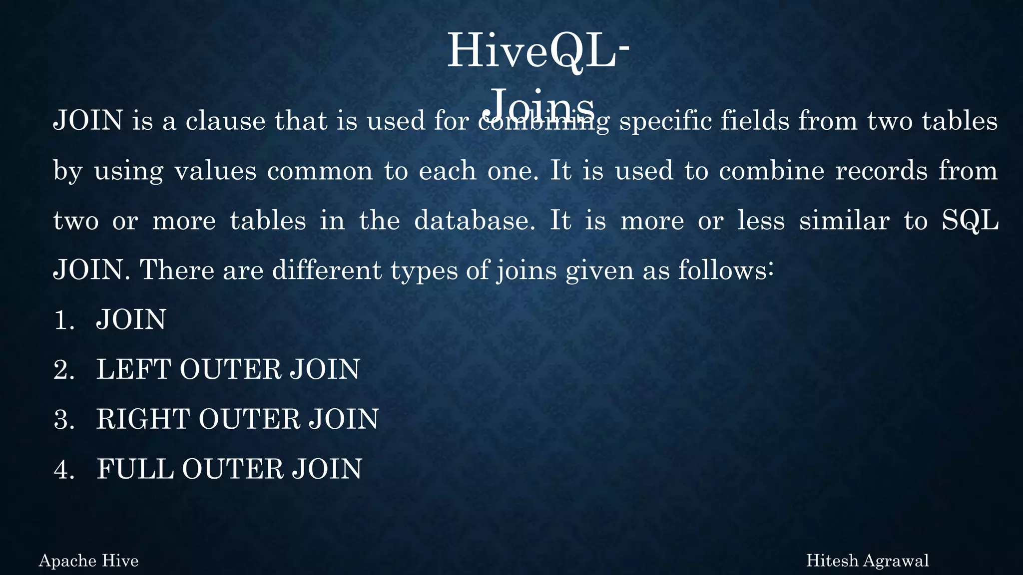 Hive presentation | PPTX