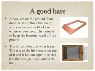 Typical Bee Hive Configuration | KEY