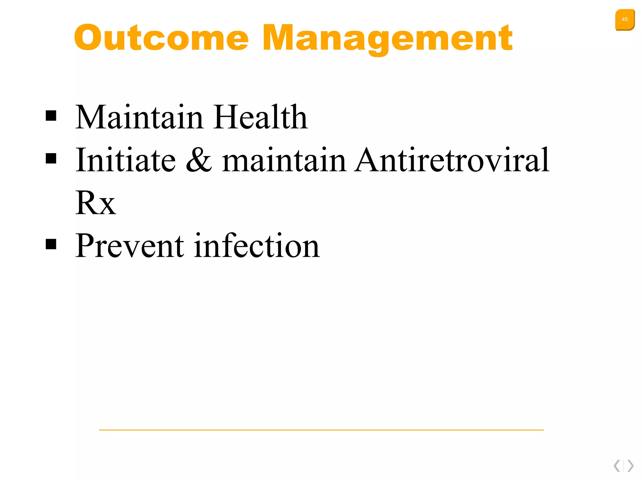 HIV/AIDS Management | PPTX