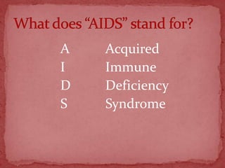 HIV-AIDS. Facts | PPTX