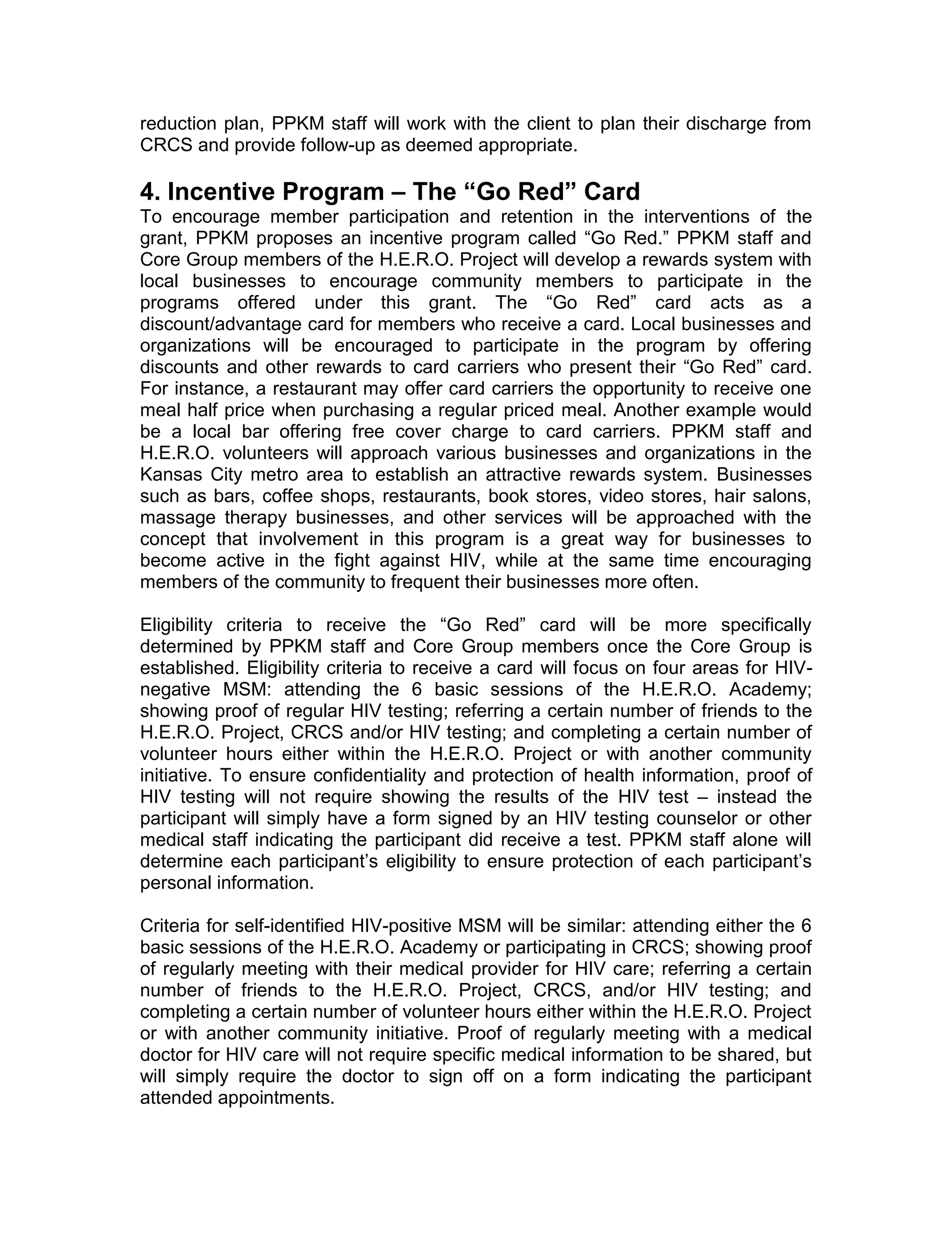 HIV Prevention Grant Proposal 2008 | PDF