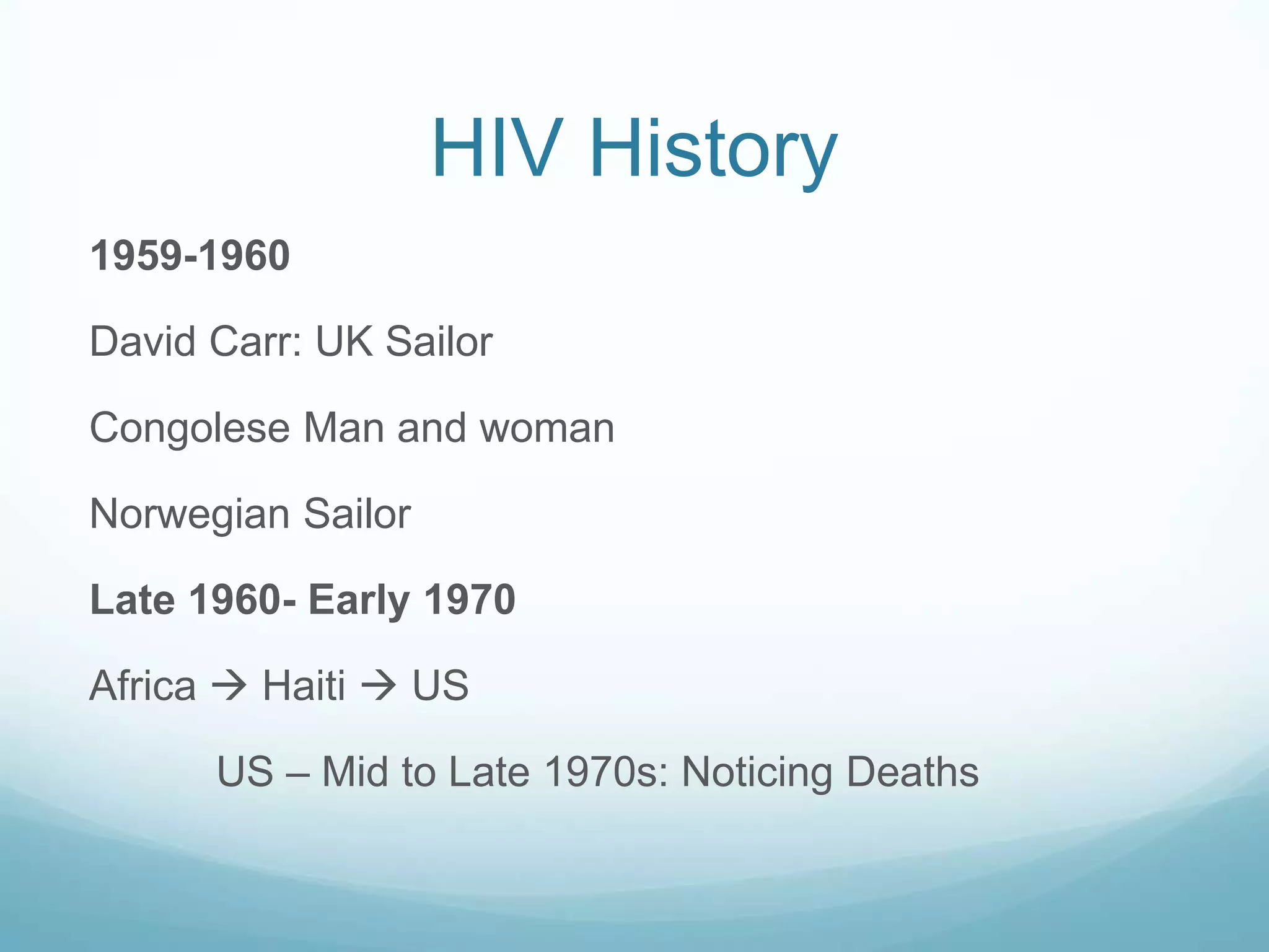 Hiv history | PPTX