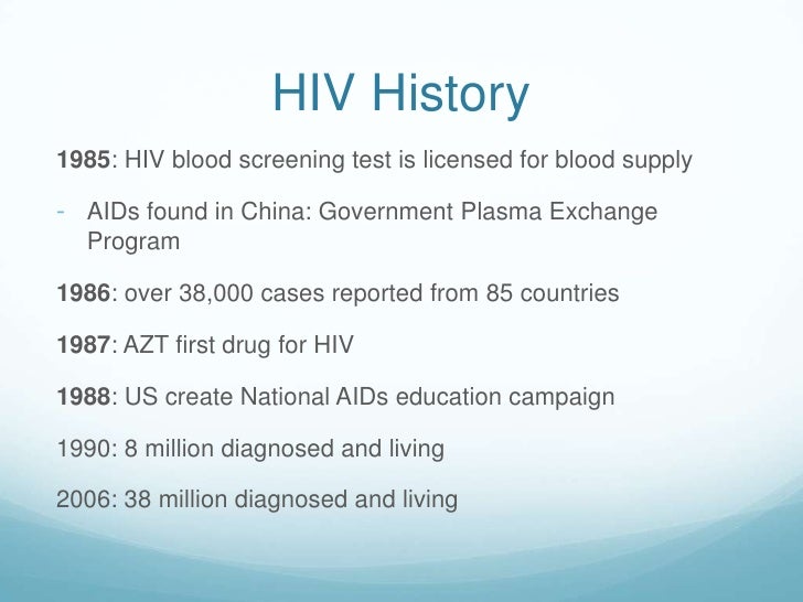Hiv history