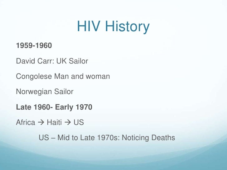 Hiv history
