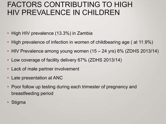 HIV in children-1.ppt | Infectious Diseases | Diseases and Conditions