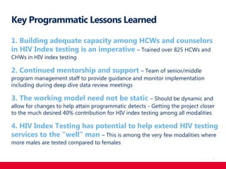 HIV Index Testing: The USAID DISCOVER-Health Project Experience in ...