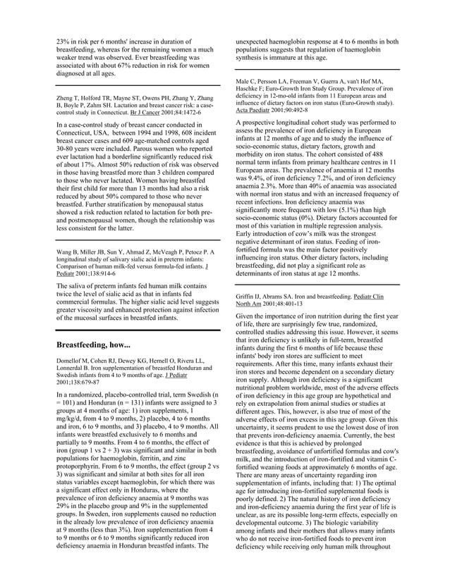 Hiv, Infant Feeding, And Maternal And Child Health | PDF