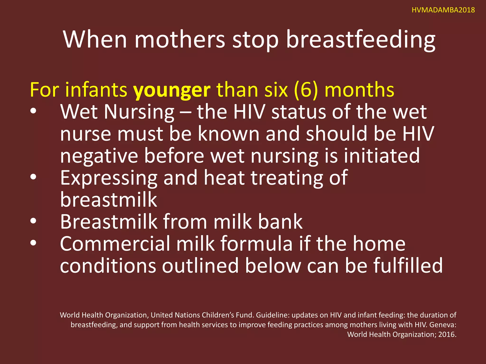 Feeding of HIV-Exposed Infants | PPTX