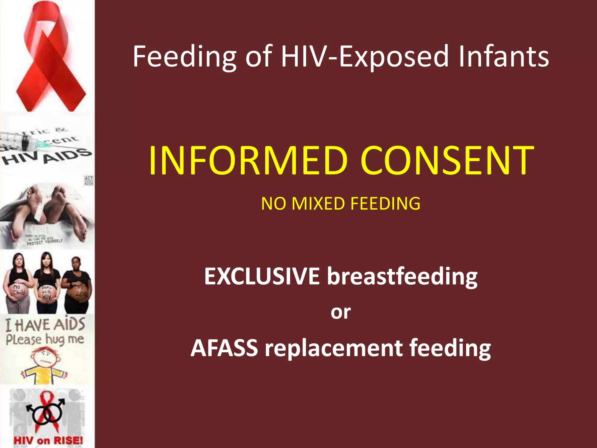 Feeding of HIV-Exposed Infants | PPTX