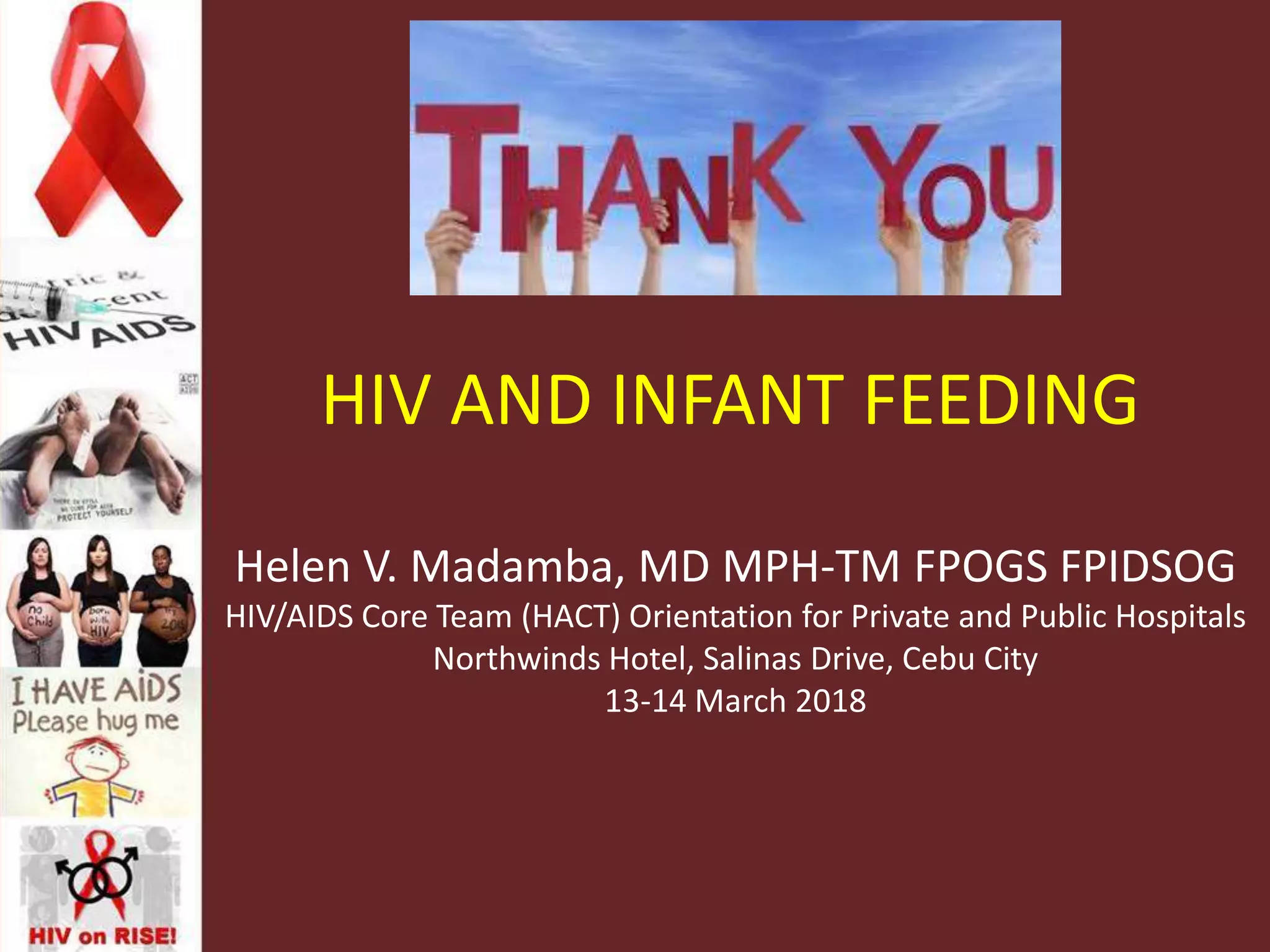 Feeding of HIV-Exposed Infants | PPTX