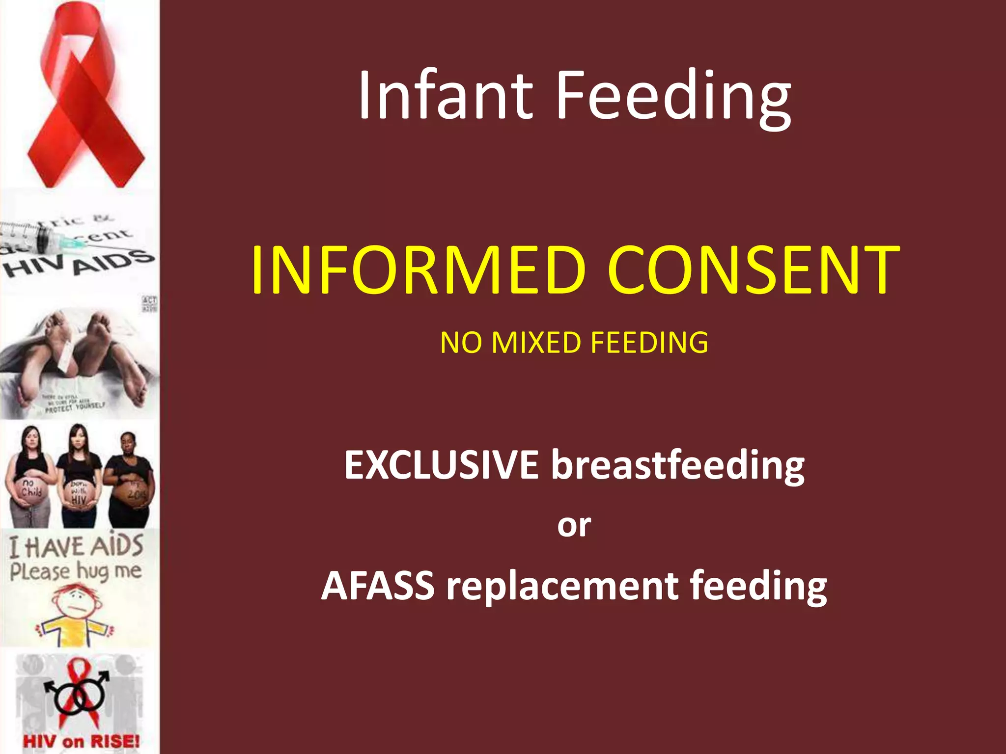 Feeding of HIV-Exposed Infants | PPTX