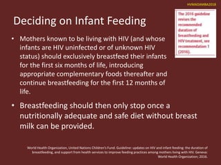 Feeding of HIV-Exposed Infants | PPTX