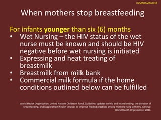 Feeding of HIV-Exposed Infants | PPTX