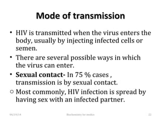 Hiv Transmission Methods