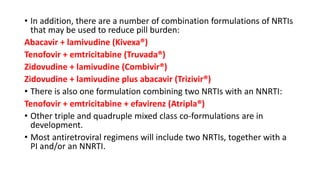 Pharmacotherapy of Hiv infection | PPTX