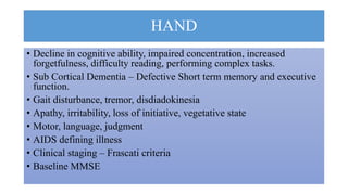 Hiv in neurology | PPTX