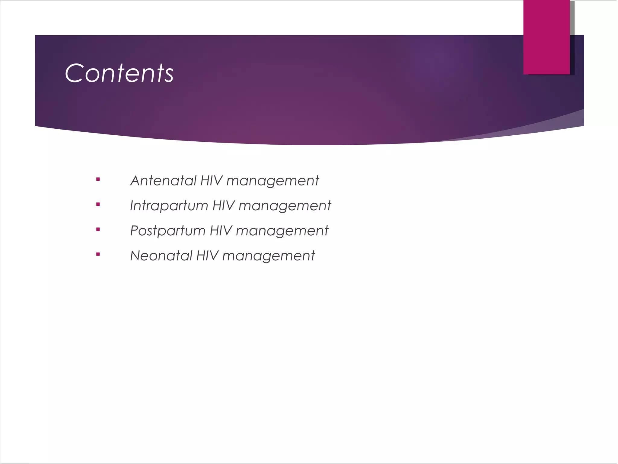 Hiv in pregnancy | PPT