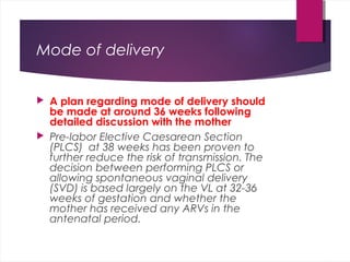 Hiv in pregnancy | PPT