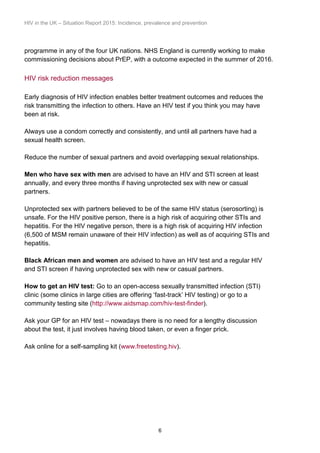 Hiv in the_uk_2015_report | PDF