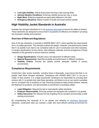 Hi Vis Jackets in Newcastle Boosting Safety for Local Construction ...