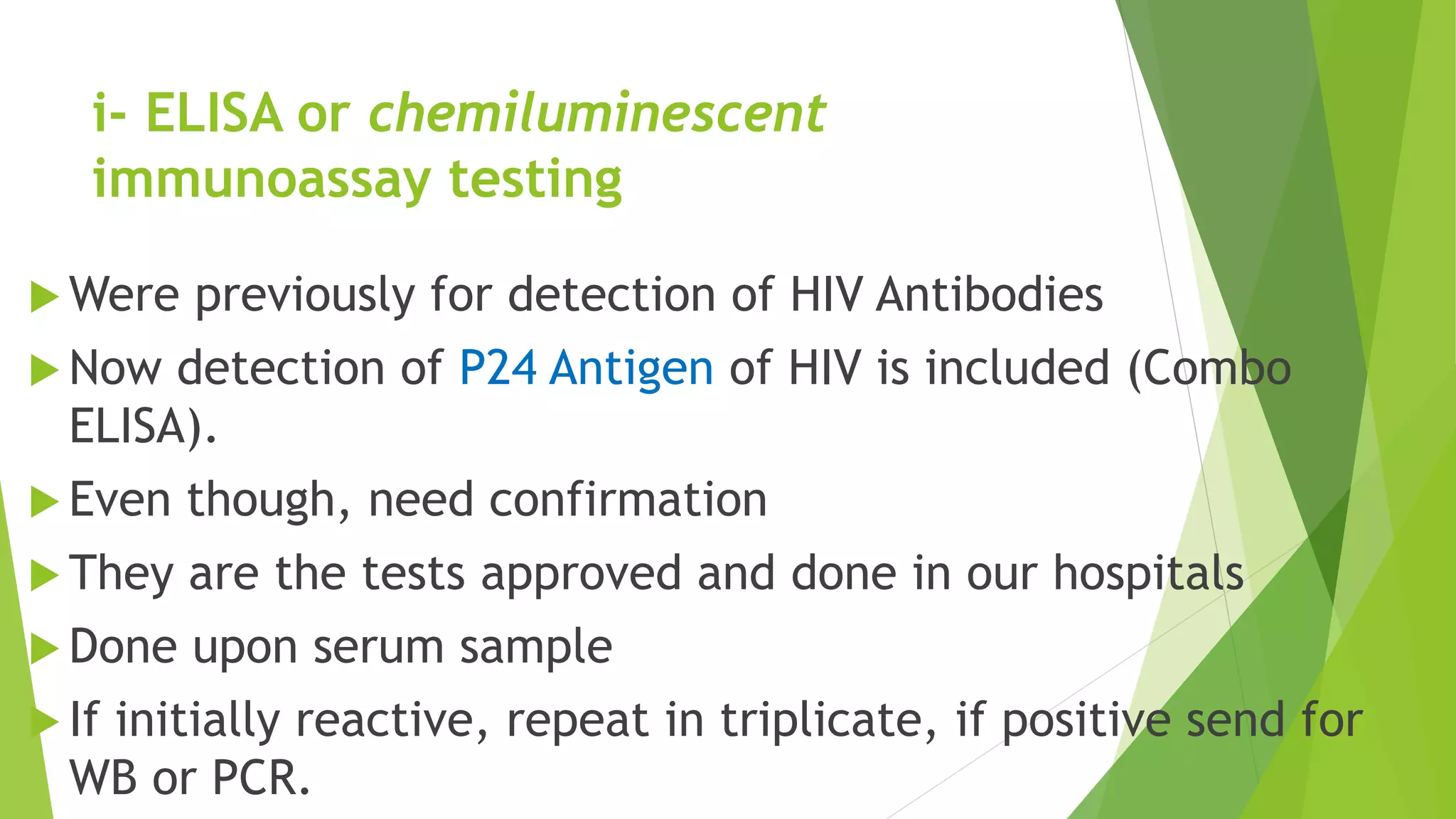 Hiv lab diagnosis | PPTX