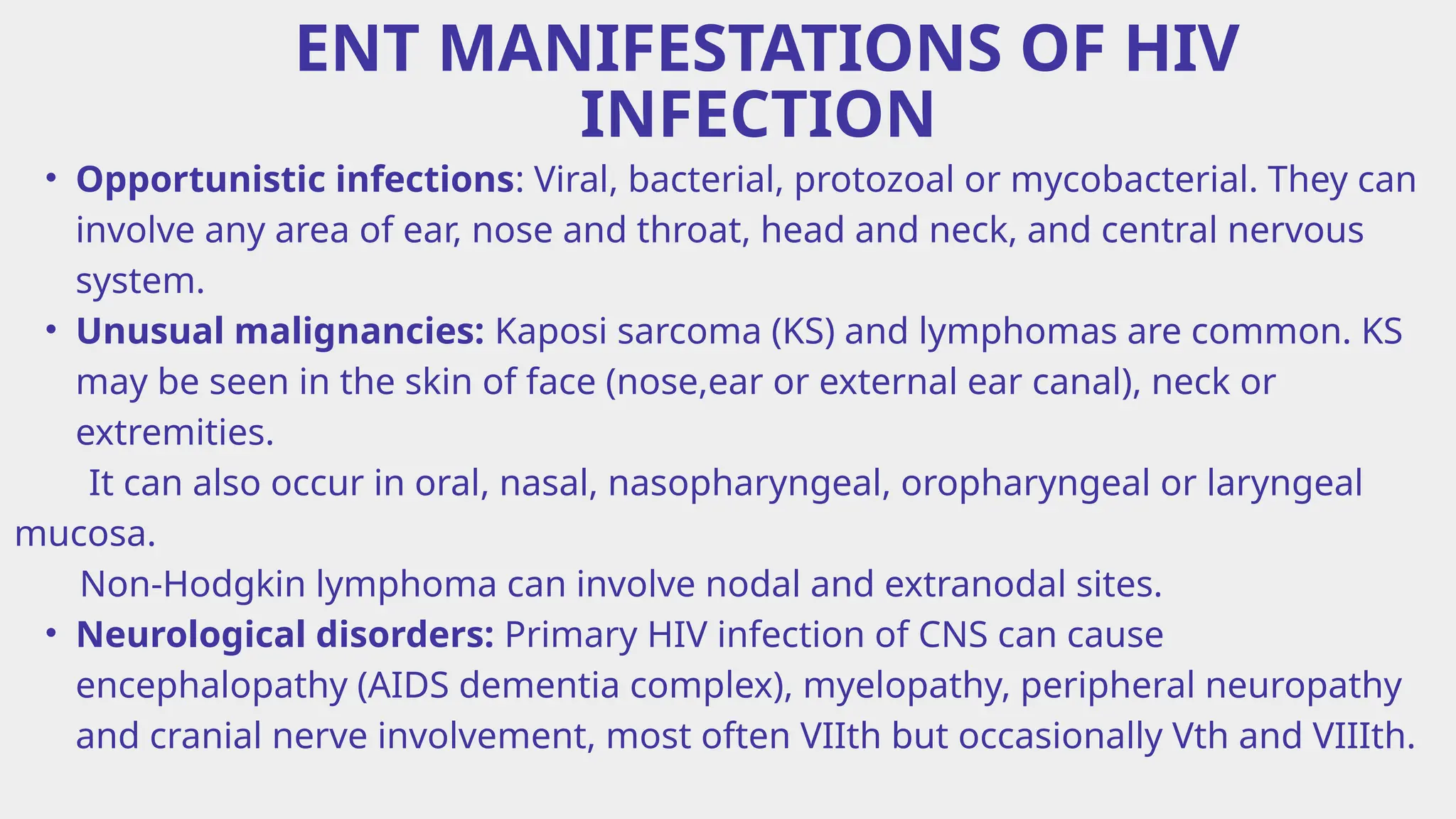 Hiv manifestation in ent.pptx