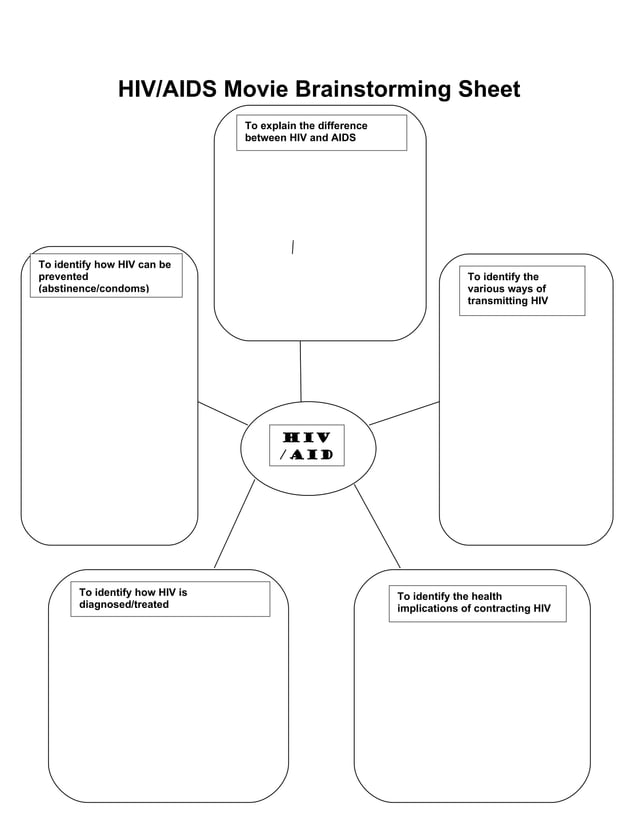 Hiv movie brainstorming_sheet | DOC