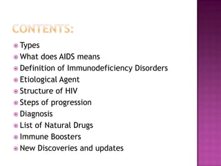 Hiv natural origin drugs | PPTX | Infectious Diseases | Diseases and ...