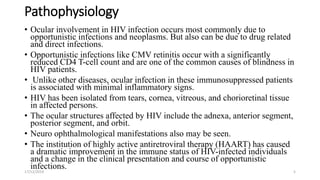 Ocular manifestations of HIV | PPTX