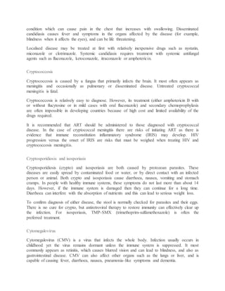 Hiv opportunistic infections | DOCX