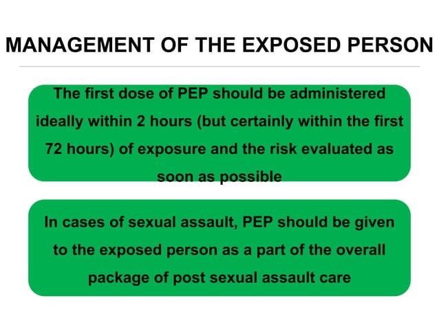 PEP for HIV | PPTX | First Aid | Injuries