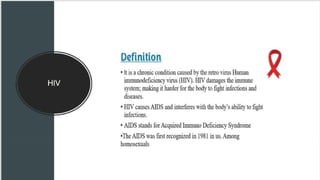 HIV ( Human ImmunoDeficiency virus ) ppt | PPT