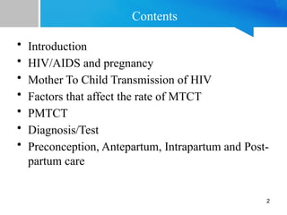 HIV / AIDS in pregnancy PPT 1.pptx 2025 | PPTX