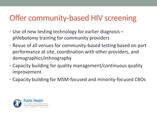 Philadelphia Department of Public Health HIV Prevention Activities | PPTX