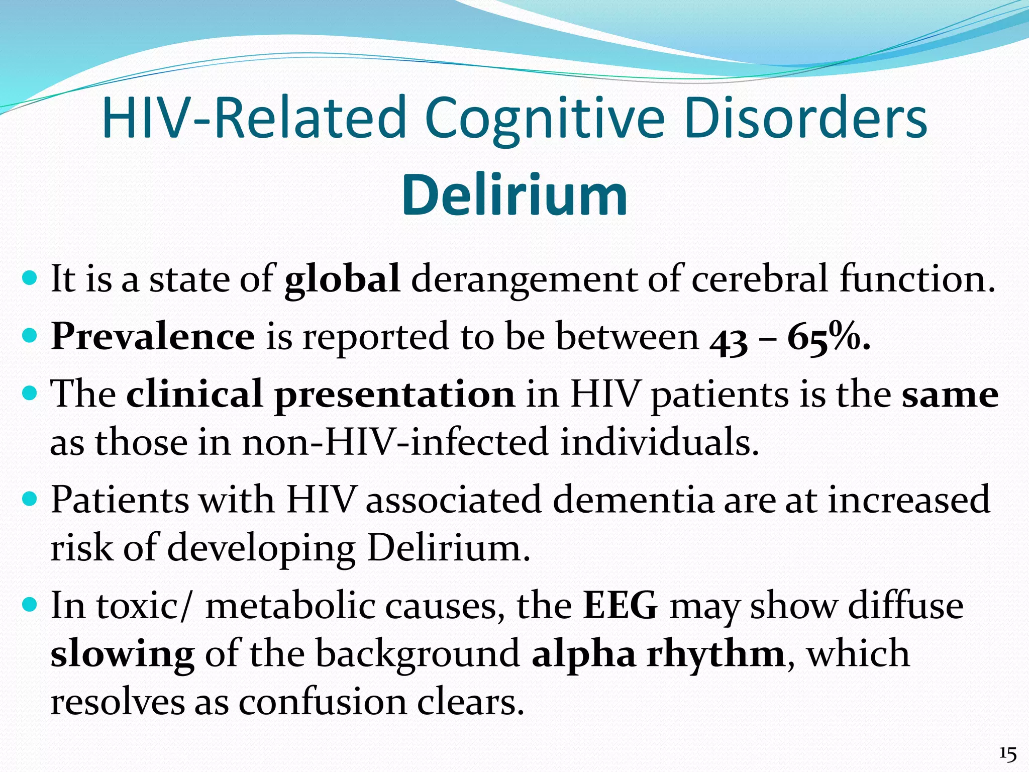 Psychiatric Symptoms Associated with HIV/AIDS | PPTX