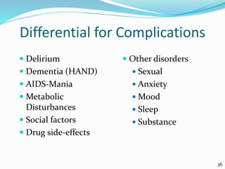 Psychiatric Symptoms Associated with HIV/AIDS | PPTX