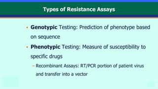 hiv drug resistance and its management | PPTX