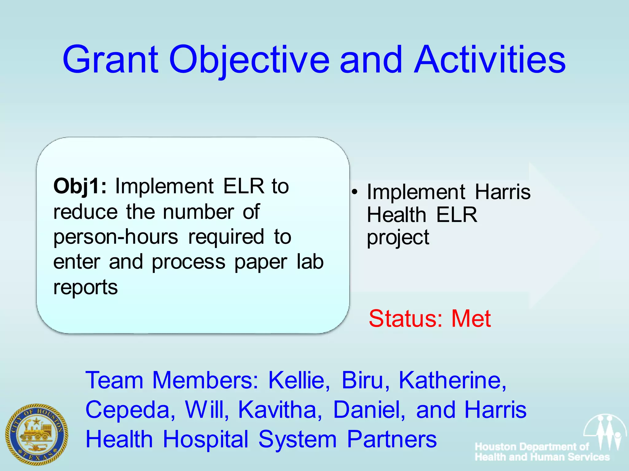 HIV/STD Electronic Lab Reporting | PPT