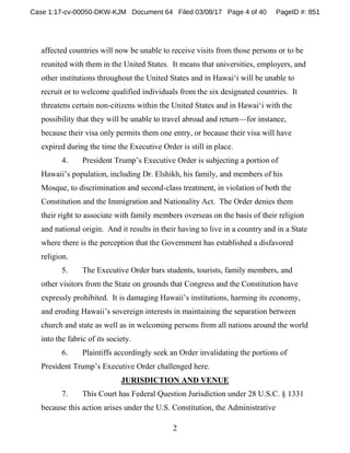 Hawaii vs Trump | PDF