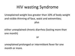 HIV infection clinical Classification & Systemic manifestations | PPTX