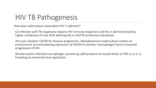 Hiv tb interaction presentation. | PPTX