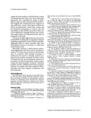 Hiv testing in minorities and women 1999 | PDF | Pregnancy ...