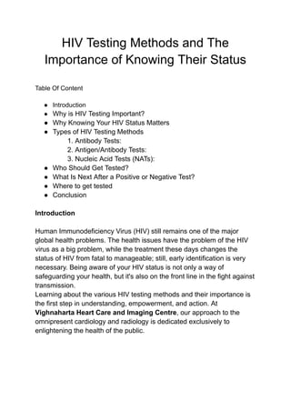 HIV Testing Methods and The Importance of Knowing Their Status.pdf
