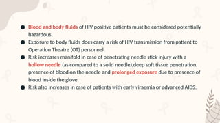 Human immuno deficiency virus & the Surgeon.pptx