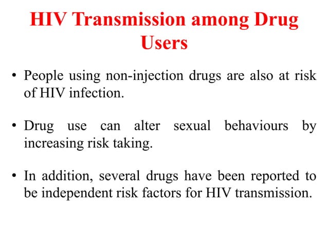 HIV Transmission Modes.ppt | Infectious Diseases | Diseases and Conditions