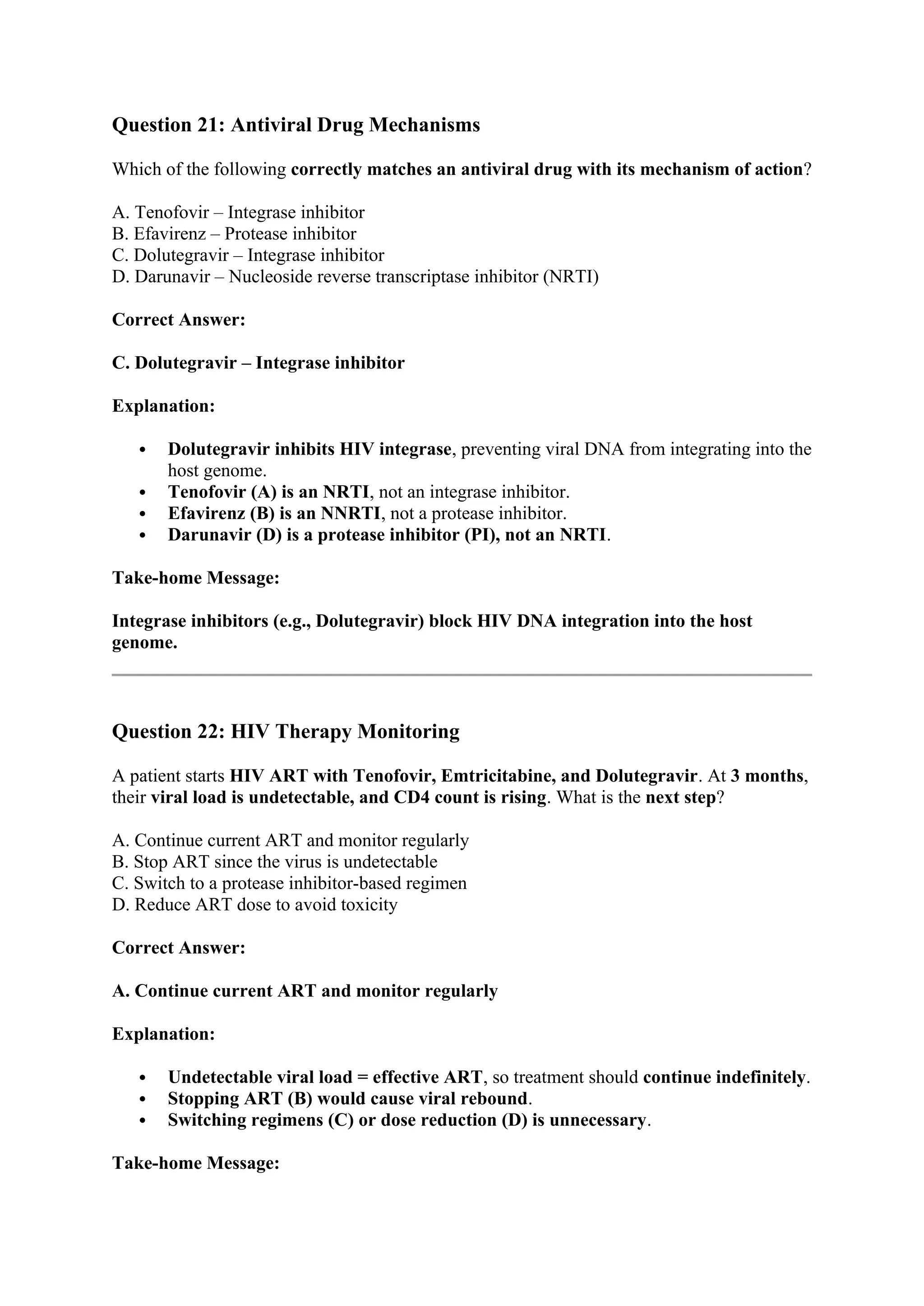 HIV TREATMENT MCQ BY DR ANKUSH GOYAL.docx