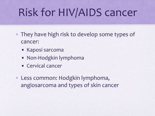 Hiv tumours | PPT