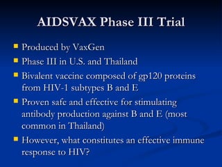 HIV Vaccine Development Strategies | PPT