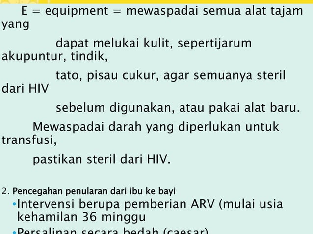 bahan ajar hiv aids dan penularanya untuk sma | PPT