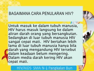 bahan ajar hiv aids dan penularanya untuk sma | PPT
